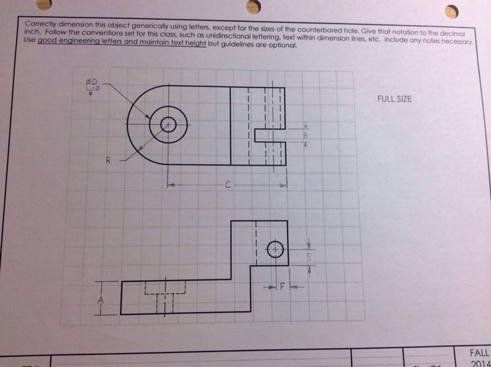 Solved Correctly dimension this object to the nearest mm. | Chegg.com