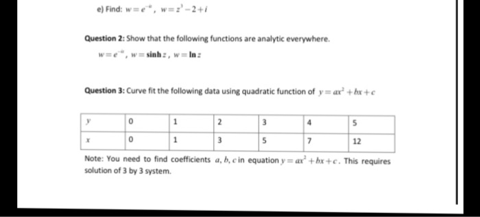 Solved Show That The Following Functions Are Analytic 