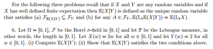 Solved For the following three problems recall that if X and | Chegg.com