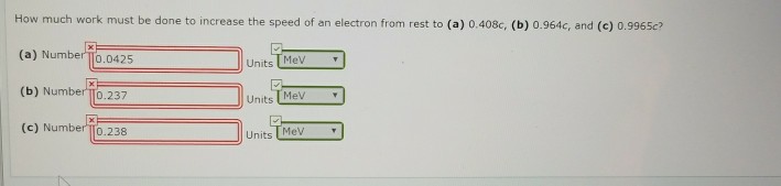 Solved How much work must be done to increase the speed of | Chegg.com