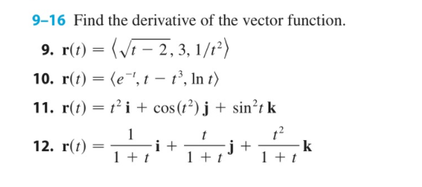Derivative Of Vector