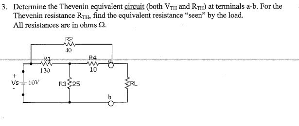 Solved Determine the Thevenin equivalent circuit (both VTH | Chegg.com