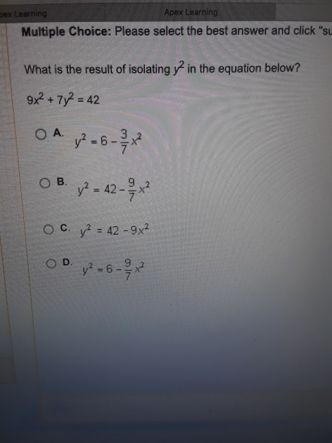 Solved ex Learning Apex Learning Multiple Choice: Please | Chegg.com