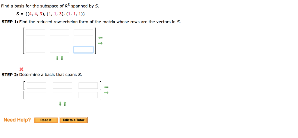 Solved Find a basis for the subspace of R3 spanned by S. | Chegg.com