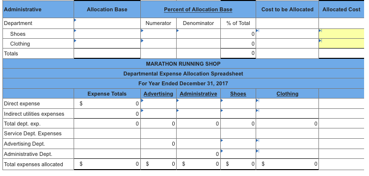 Solved Exercise 24-6 Departmental expense allocation | Chegg.com