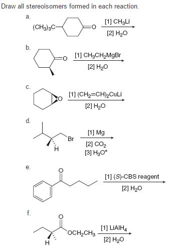 Solved Draw all stereoisomers formed in each reaction. | Chegg.com