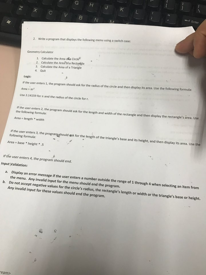 Solved - Enter 2. Write a program that displays the | Chegg.com