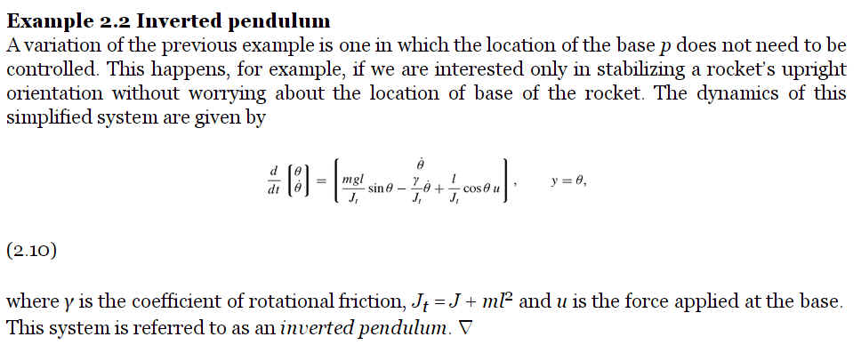 Solved Use the equations of motion for a balance system to | Chegg.com