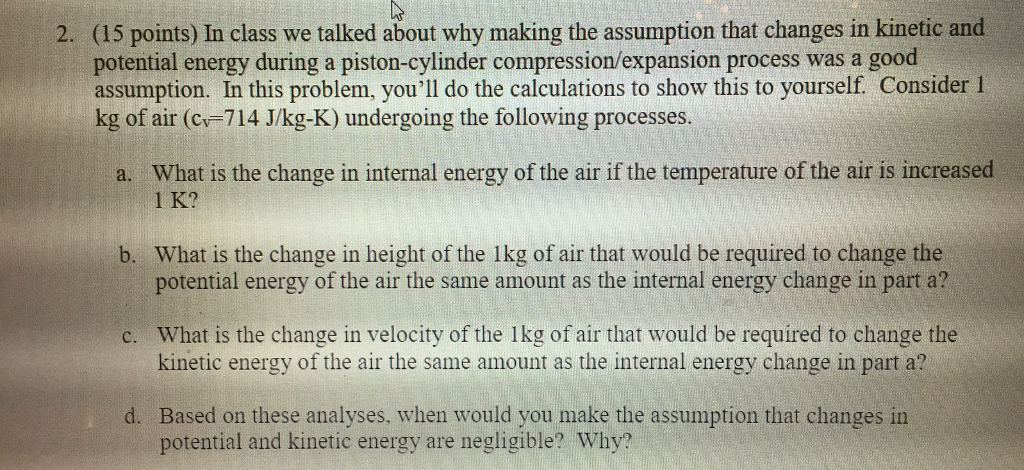 Solved In class we talked about why making the assumption | Chegg.com