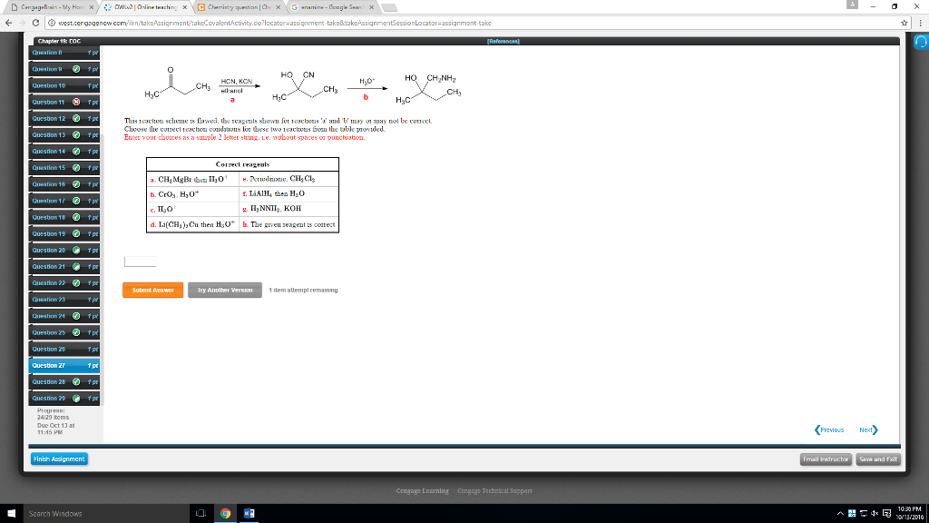 Solved This reaction scheme is flawed, the reagents shown | Chegg.com