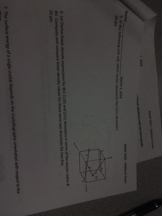 Solved In the following unit cell, which vector represents | Chegg.com