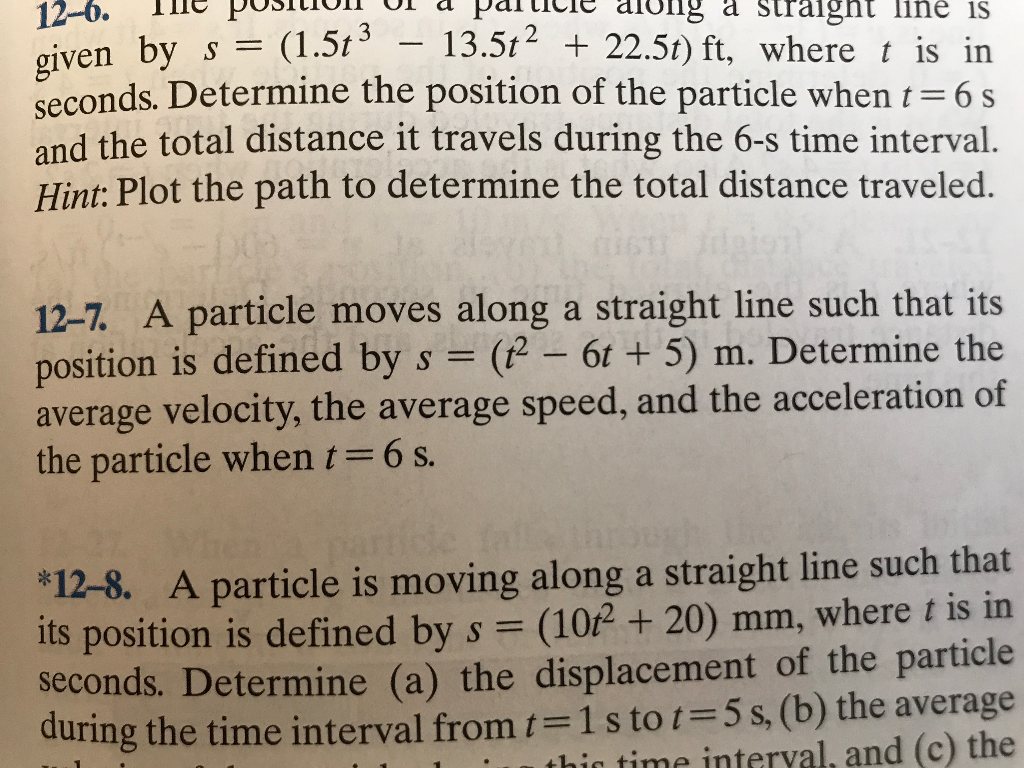 Solved A particle moves along a straight line such that its | Chegg.com
