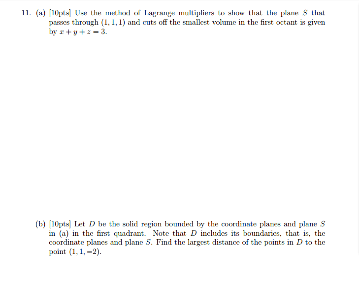 Solved Use the method of Lagrange multipliers to show that | Chegg.com