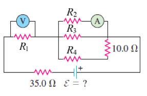 Solved In the circuit below both meters are idealized, the | Chegg.com