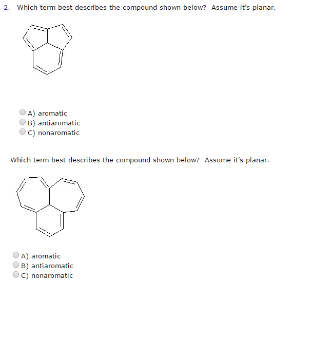 Solved Which term best describes the compound shown below? | Chegg.com