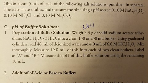 Solved 1. Consider the buffer mixture that you created in | Chegg.com
