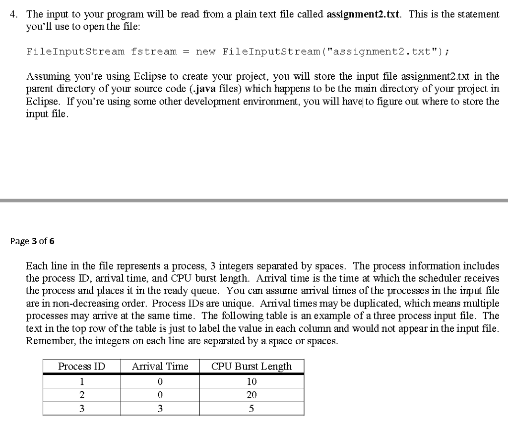 Design 1. Write a class called Process which stores | Chegg.com