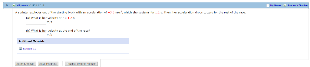 Solved A sprinter explodes out of the starting block with an | Chegg.com