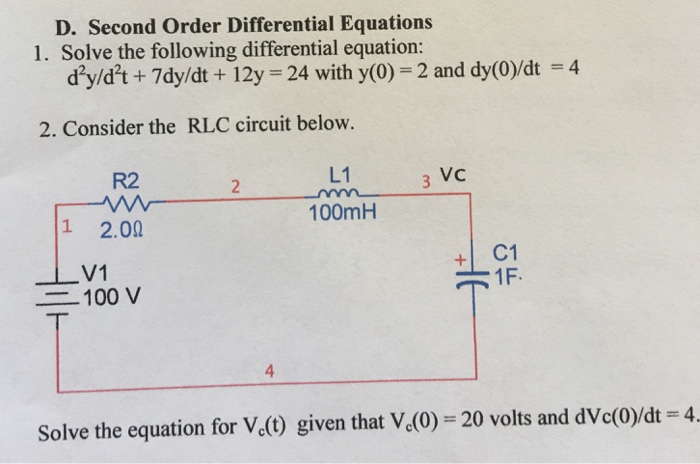 Solved Solve the following differential equation: d^2 y/d^2 | Chegg.com