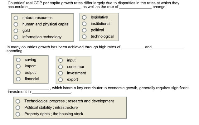 Solved From the list below, select the components or inputs | Chegg.com