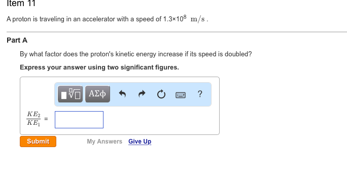 Solved A proton is traveling in an accelerator with a speed | Chegg.com