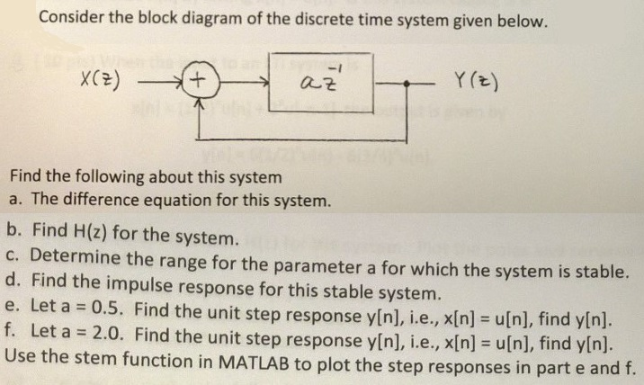 Solved DSP problem involving block diagram analysis of a | Chegg.com
