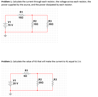 Solved Problem 1. Calculate the current through each | Chegg.com