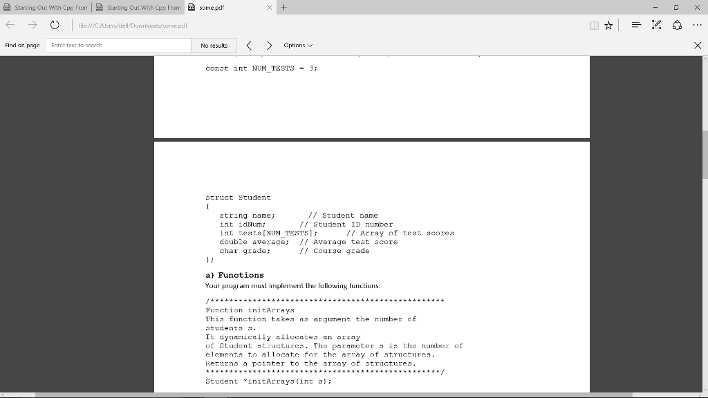Solved Starting out With Cpp rror rting out with C rrom some | Chegg.com