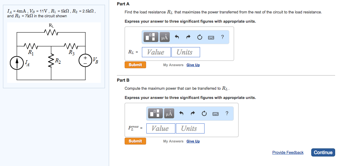Solved IA= 4MA ,VB = 11V , R1 = 5kohm , R2 = 2.5 kohm , and | Chegg.com