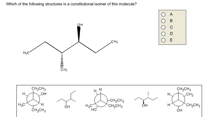 Solved which of the following structures is a constitutional | Chegg.com