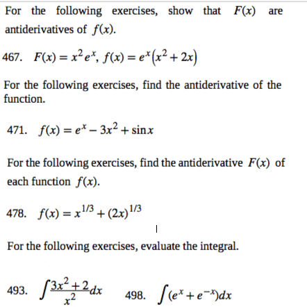 Solved For te following exercises, show that Fx) are | Chegg.com