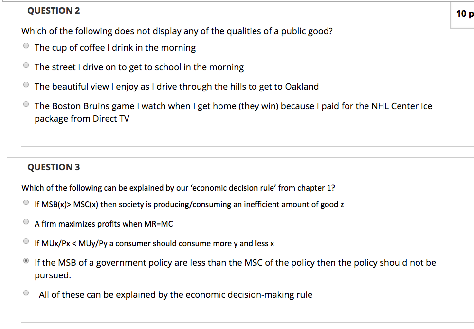 Solved QUESTION 2 Which of the following does not display | Chegg.com