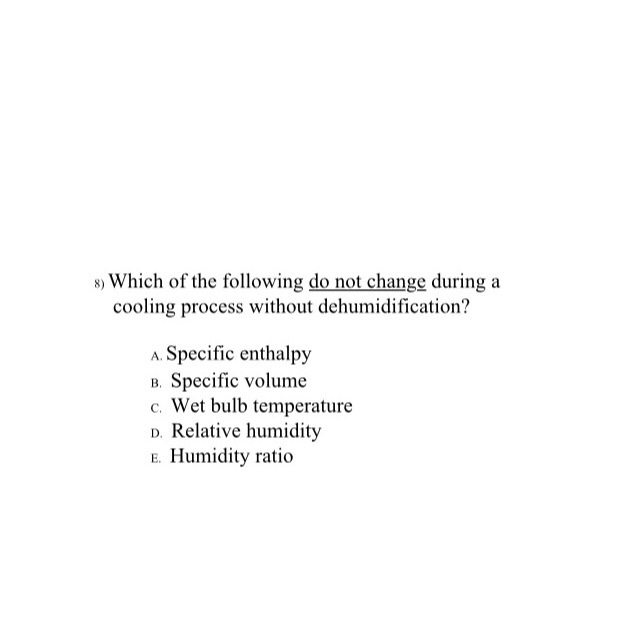 Solved Which of the following do not change during a cooling | Chegg.com