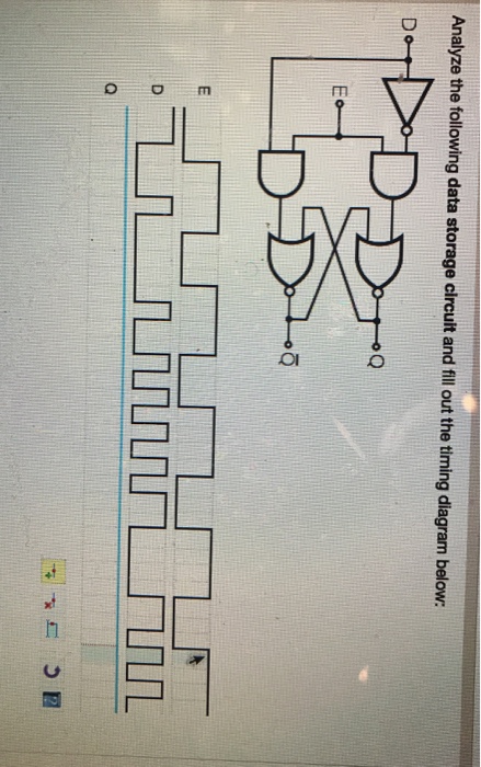 Solved Analyze the following data storage circuit and fill | Chegg.com