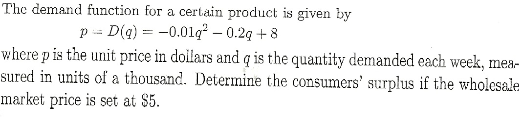 Solved The demand function for a certain product is given by | Chegg.com