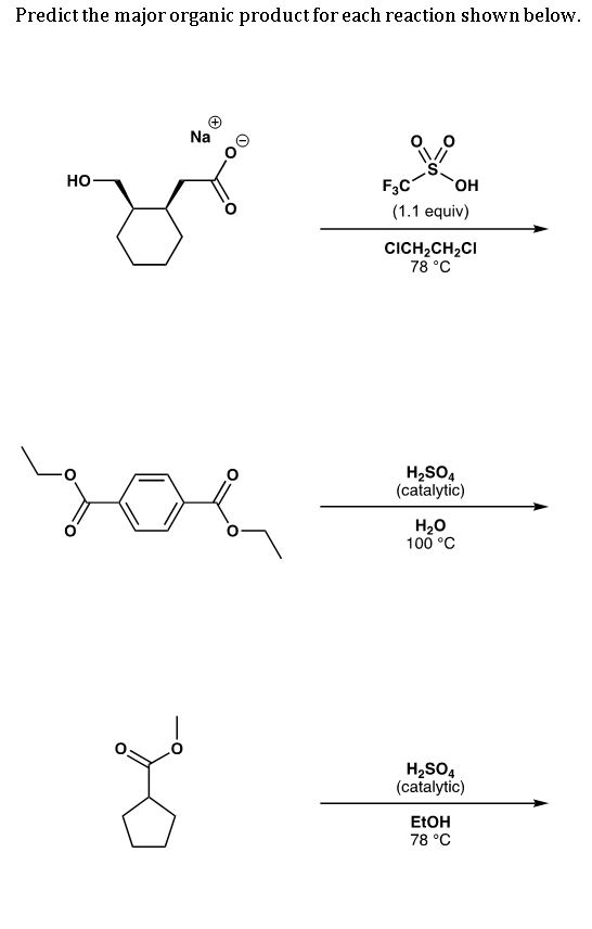 Solved Predict the major organic product for each reaction | Chegg.com