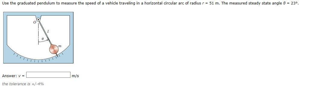 Solved Use the graduated pendulum to measure the speed of a | Chegg.com