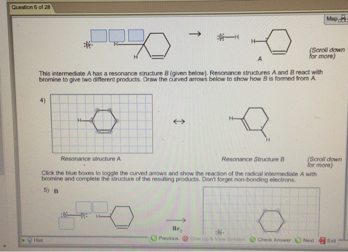 Solved This intermediate A has a resonance structure B | Chegg.com