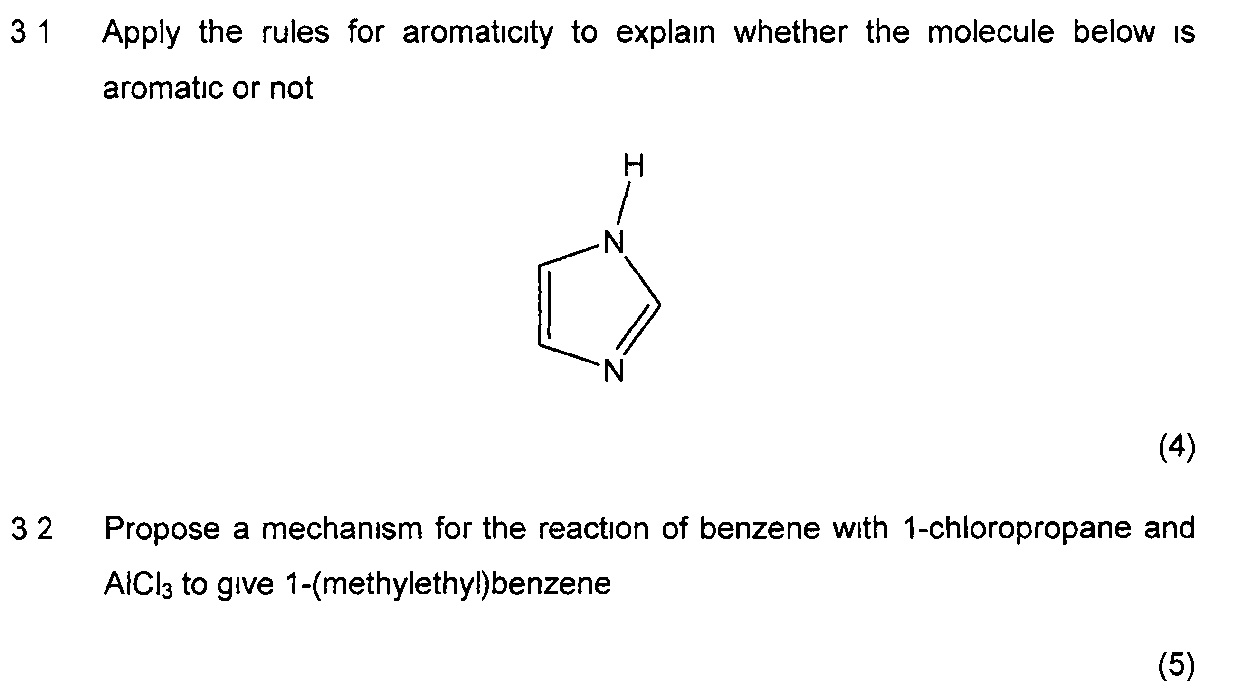 Solved 3 1 Apply the rules for aromaticity to explain | Chegg.com