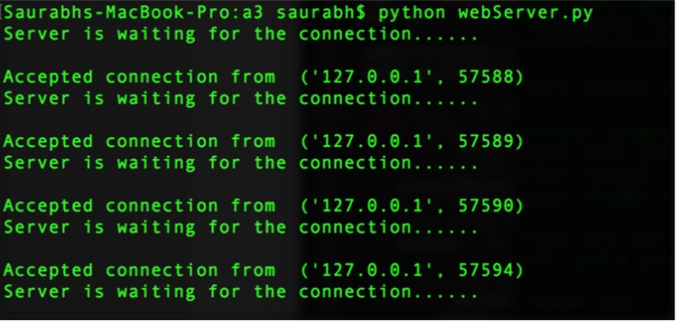 Design a web server using python socket module, which | Chegg.com