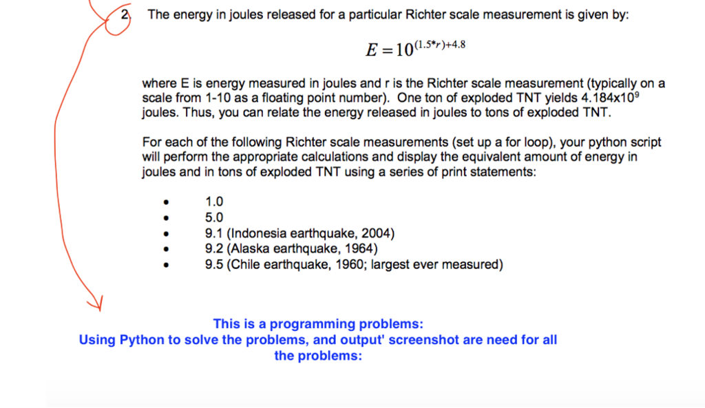 Solved The energy in joules released for a particular | Chegg.com