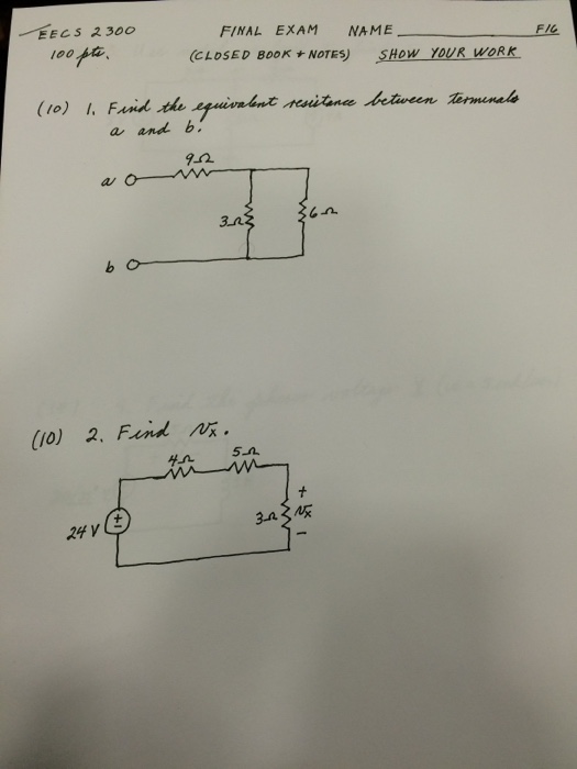 Solved Find the equivalent resistance between terminals a | Chegg.com