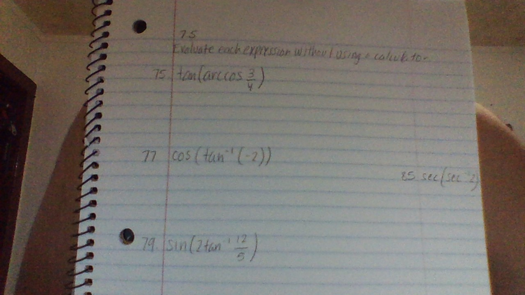 Solved NUMBER 77 and 79 PLEASE! EVALUATE EACH EXPRESSION. | Chegg.com