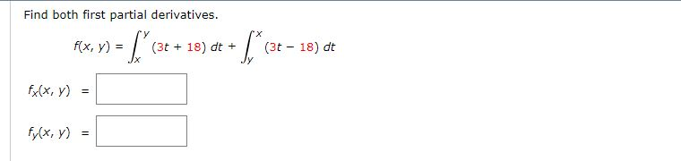 Solved Find both first partial derivatives f(x, y) x, y) | Chegg.com