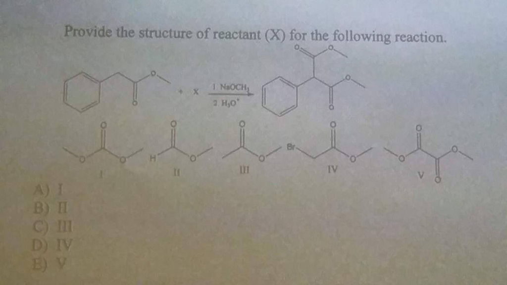 Solved Provide the structure of reactant (X) for the | Chegg.com