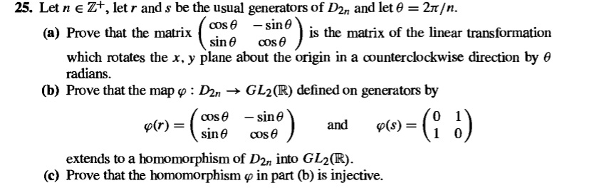 Solved Let n elementof Z^+, let r and s be the usual | Chegg.com