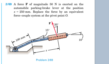 A force of 200 N is applied perpendicular to the | Chegg.com