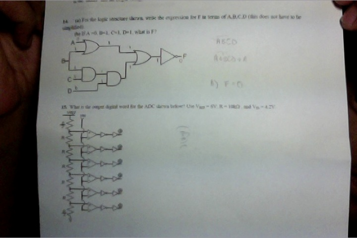 Solved (a) For the logic structure shown, write the | Chegg.com