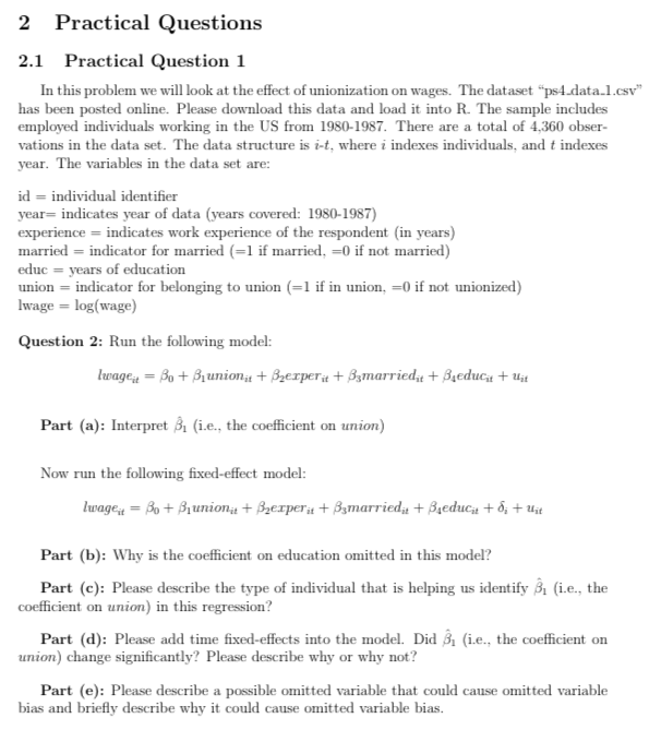 2 Practical Questions 2.1 Practical Question 1 In | Chegg.com