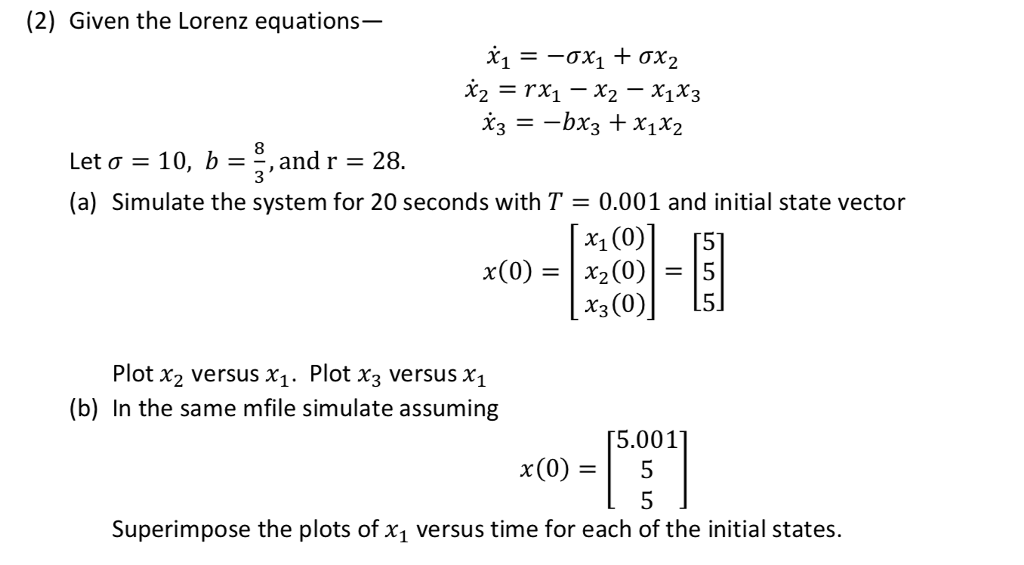Need Help With Matlab Code To Plot The Following No